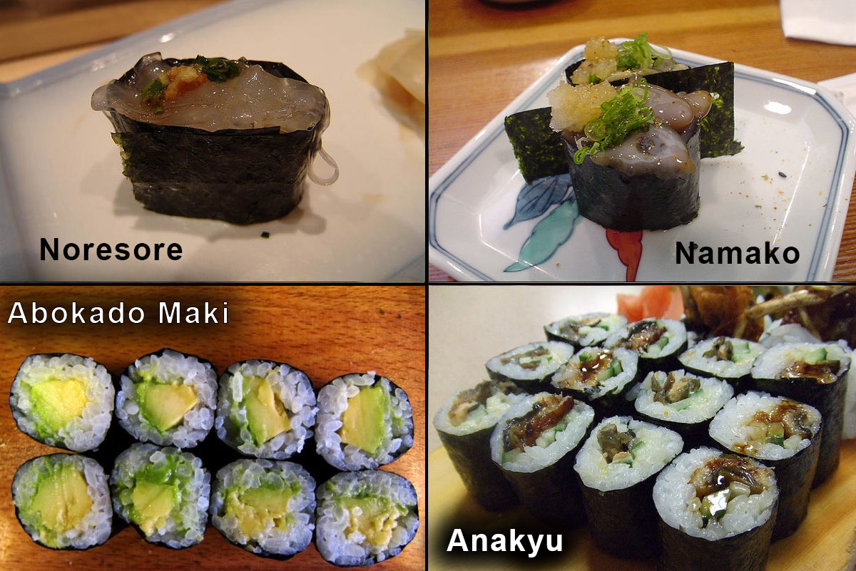 130 types of sushi - urumaki, hossomaki, nigiri | Suki Desu